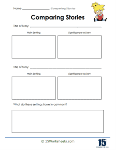 Comparing Stories Worksheets | Literary Elements - 15 Worksheets.com