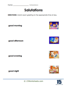 Salutations Worksheets - 15 Worksheets.com