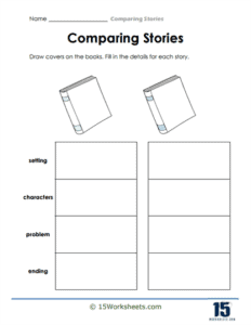 Comparing Stories Worksheets | Literary Elements - 15 Worksheets.com