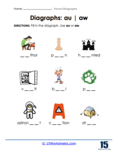 Vowel Digraphs Worksheets - 15 Worksheets.com