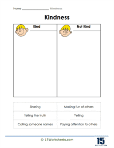 Kindness Worksheets | Empathy & Compassion - 15 Worksheets.com