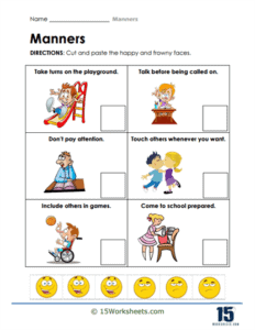 Manners Worksheets | Life Skill Series - 15 Worksheets.com