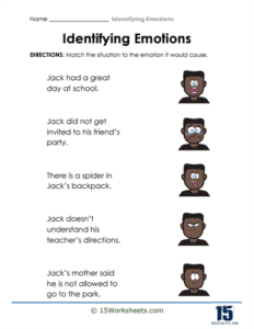 Identifying Emotions Worksheets - 15 Worksheets.com
