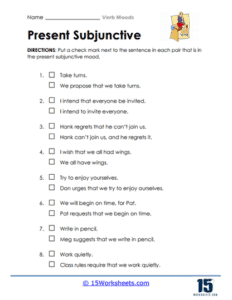 Verb Moods Worksheets | Adding Value Exercises - 15 Worksheets.com