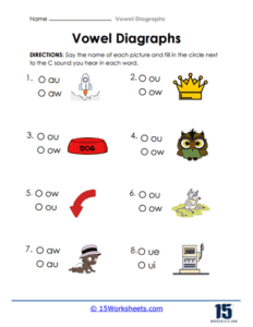 Vowel Digraphs Worksheets - 15 Worksheets.com