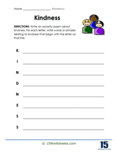Kindness Worksheets | Empathy & Compassion - 15 Worksheets.com