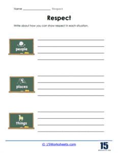 Respect Worksheets | Personal and Social Skills - 15 Worksheets.com