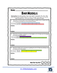Bar Model Worksheets - 15 Worksheets.com