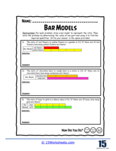 Bar Model Worksheets - 15 Worksheets.com