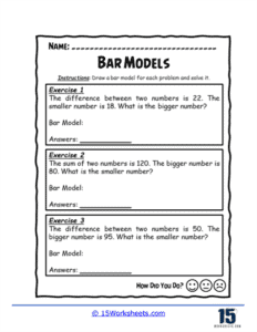Bar Model Worksheets - 15 Worksheets.com
