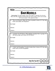 Bar Model Worksheets - 15 Worksheets.com