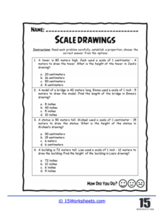 Scale Drawings Worksheets - 15 Worksheets.com