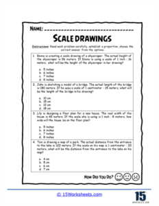 Scale Drawings Worksheets - 15 Worksheets.com