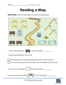 Reading a Map Worksheets | Social Studies - 15 Worksheets.com