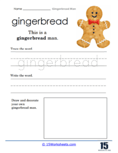 Gingerbread Man Worksheets | Cookie Character Activities - 15 ...