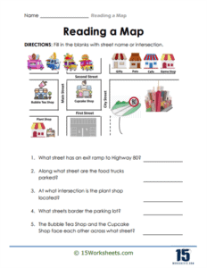 Reading a Map Worksheets | Social Studies - 15 Worksheets.com