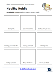 Healthy Habits Worksheets | Promote Daily Wellness - 15 Worksheets.com