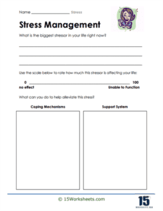 Stress Worksheets - 15 Worksheets.com