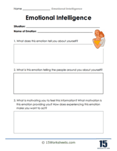 Emotional Intelligence Worksheets - 15 Worksheets.com
