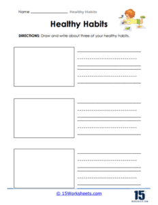 Healthy Habits Worksheets | Promote Daily Wellness - 15 Worksheets.com