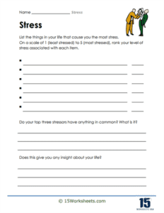 Stress Worksheets - 15 Worksheets.com