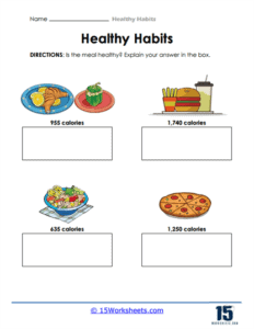 Healthy Habits Worksheets | Promote Daily Wellness - 15 Worksheets.com