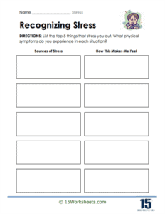 Stress Worksheets - 15 Worksheets.com