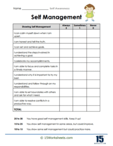 Self Awareness Worksheets | Life and Social Skills - 15 Worksheets.com