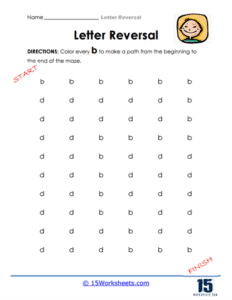 Letter Reversal Worksheets - 15 Worksheets.com
