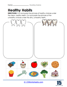 Healthy Habits Worksheets | Promote Daily Wellness - 15 Worksheets.com