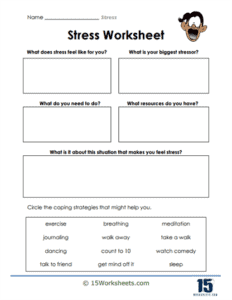 Stress Worksheets - 15 Worksheets.com