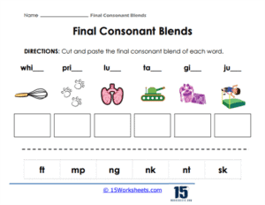 Final Consonant Blends Worksheets - 15 Worksheets.com