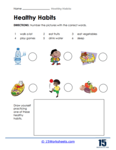 Healthy Habits Worksheets | Promote Daily Wellness - 15 Worksheets.com