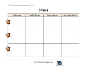 Stress Worksheets - 15 Worksheets.com
