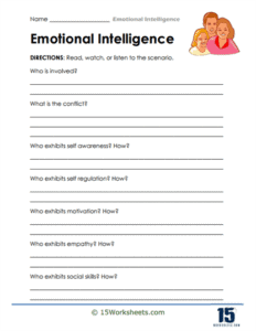 Emotional Intelligence Worksheets - 15 Worksheets.com