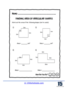 Area of Irregular Shapes Worksheets - 15 Worksheets.com