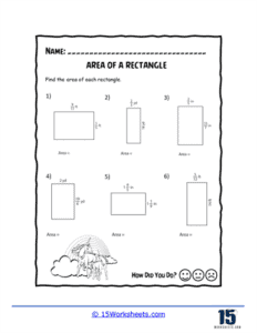 Area of Rectangles Worksheets - 15 Worksheets.com