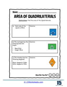 Area of Quadrilaterals Worksheets - 15 Worksheets.com