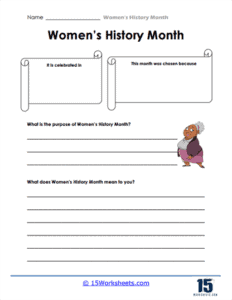 Women's History Month Worksheets - 15 Worksheets.com