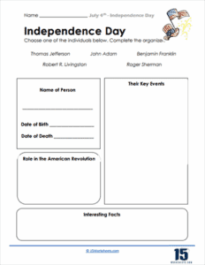 Independence Day (July 4th) Worksheets | Patriotic Printables - 15 ...
