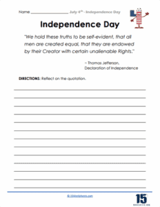 Independence Day (July 4th) Worksheets | Patriotic Printables - 15 ...