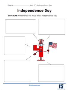 Independence Day (July 4th) Worksheets | Patriotic Printables - 15 ...