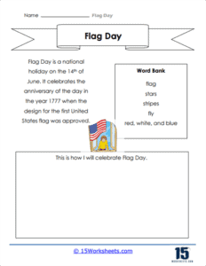 Flag Day Worksheets | Stars & Stripes Activities - 15 Worksheets.com