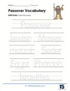 Passover Worksheets - 15 Worksheets.com