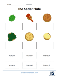 Passover Worksheets | Traditions & Symbols - 15 Worksheets.com