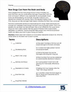 Red Ribbon Week Worksheets | Drug Prevention Activities - 15 Worksheets.com