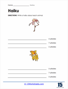 Haiku Worksheets - 15 Worksheets.com