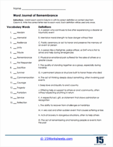 Patriot Day Worksheets | 9/11 Stories and Activities - 15 Worksheets.com