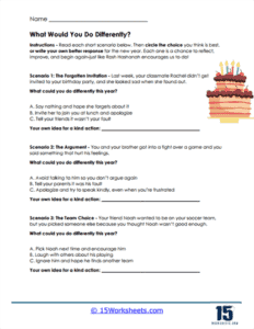 Rosh Hashanah Worksheets | Faith-Based Holidays - 15 Worksheets.com