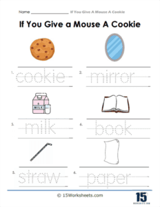 If You Give a Mouse a Cookie Worksheets - 15 Worksheets.com